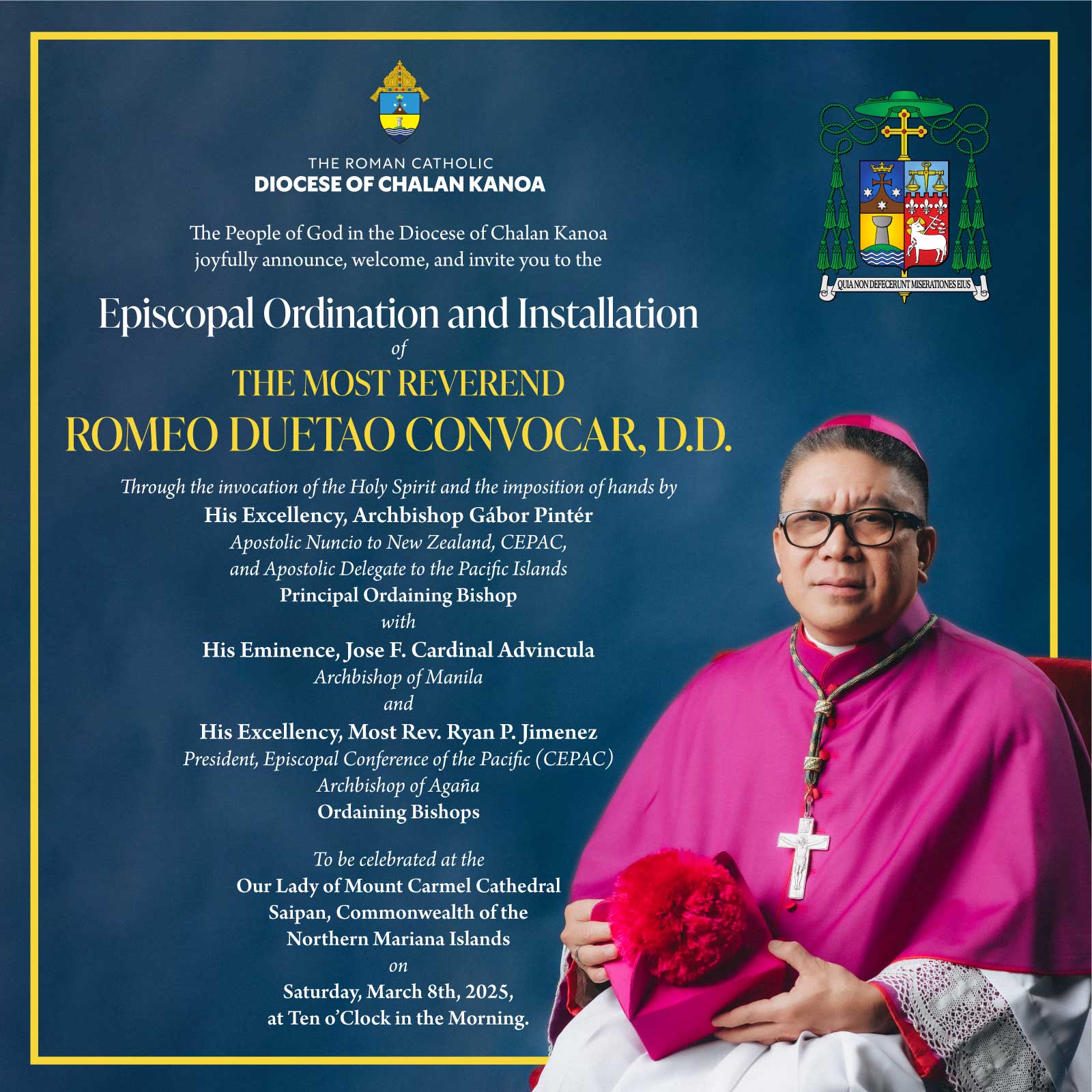 Episcopal Ordination of the Most Rev. Romeo D. Convocar, DD – North Star